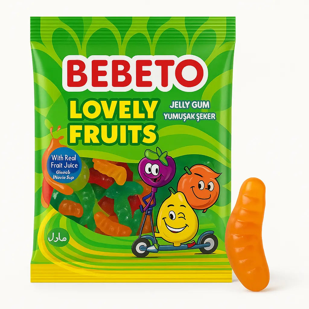 Køb BEBETO Lovely Fruits 80g online fra lagerhylden | Butikken kom ...